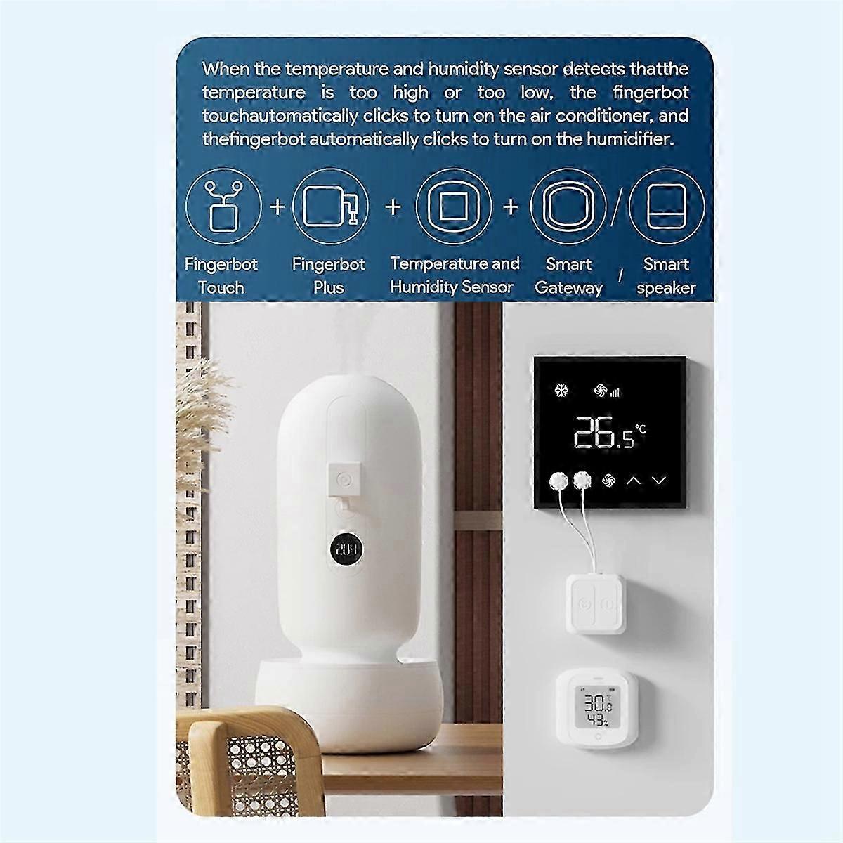 Tuya Fingerbot Touch Screen Smart Life BLE Wireless Touch Switch Robot ...