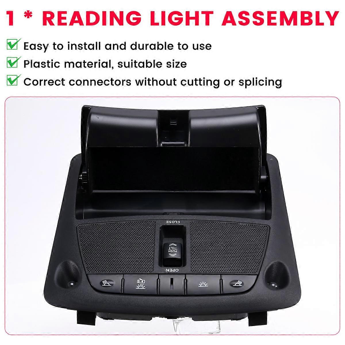 For Nissan Reading Light Assembly Sunroof Switch Ceiling Light Black ...