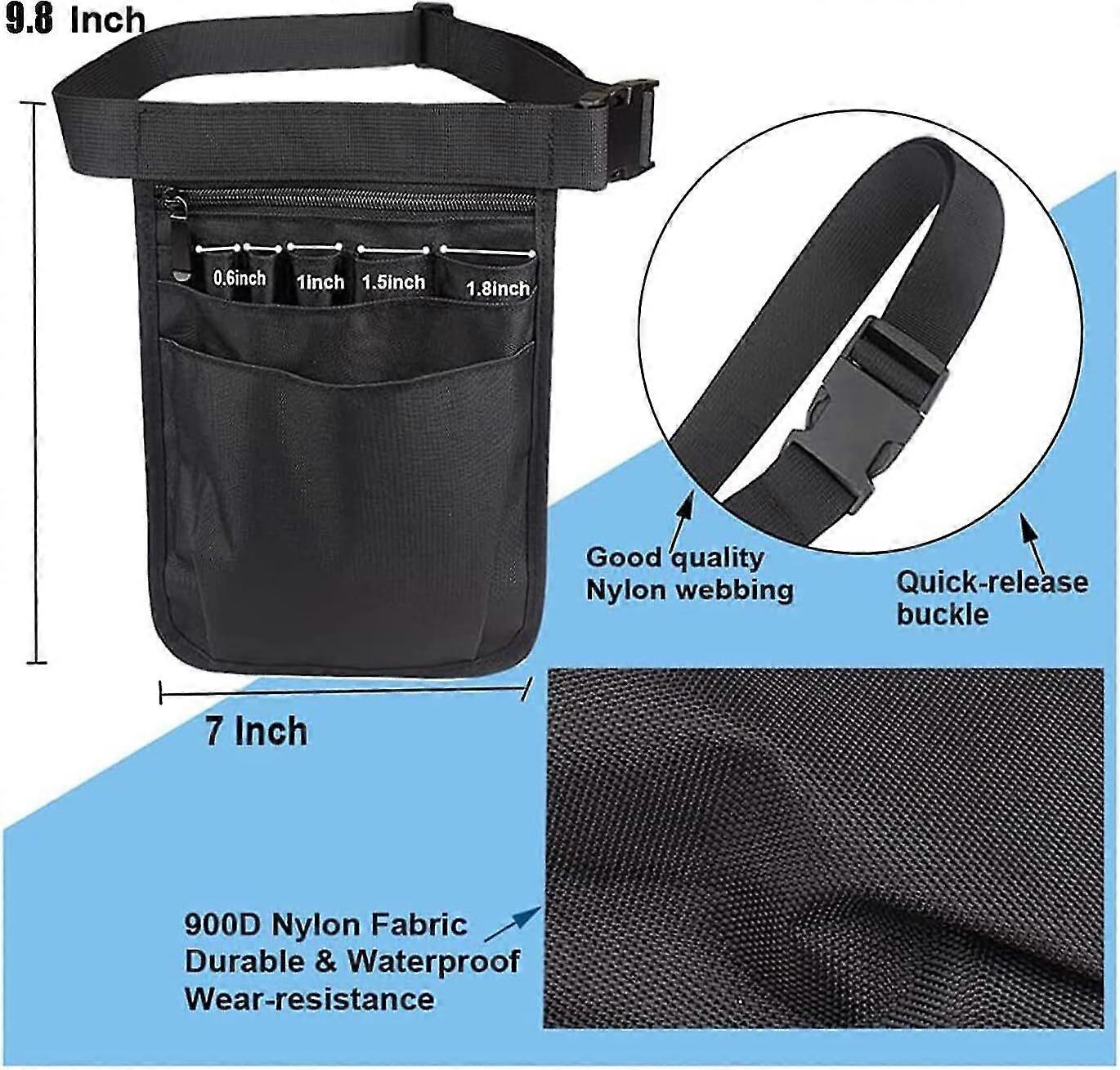 Medical Supplies Nurse Bag Portable Nurse Pouch Extra Pocket Medical ...