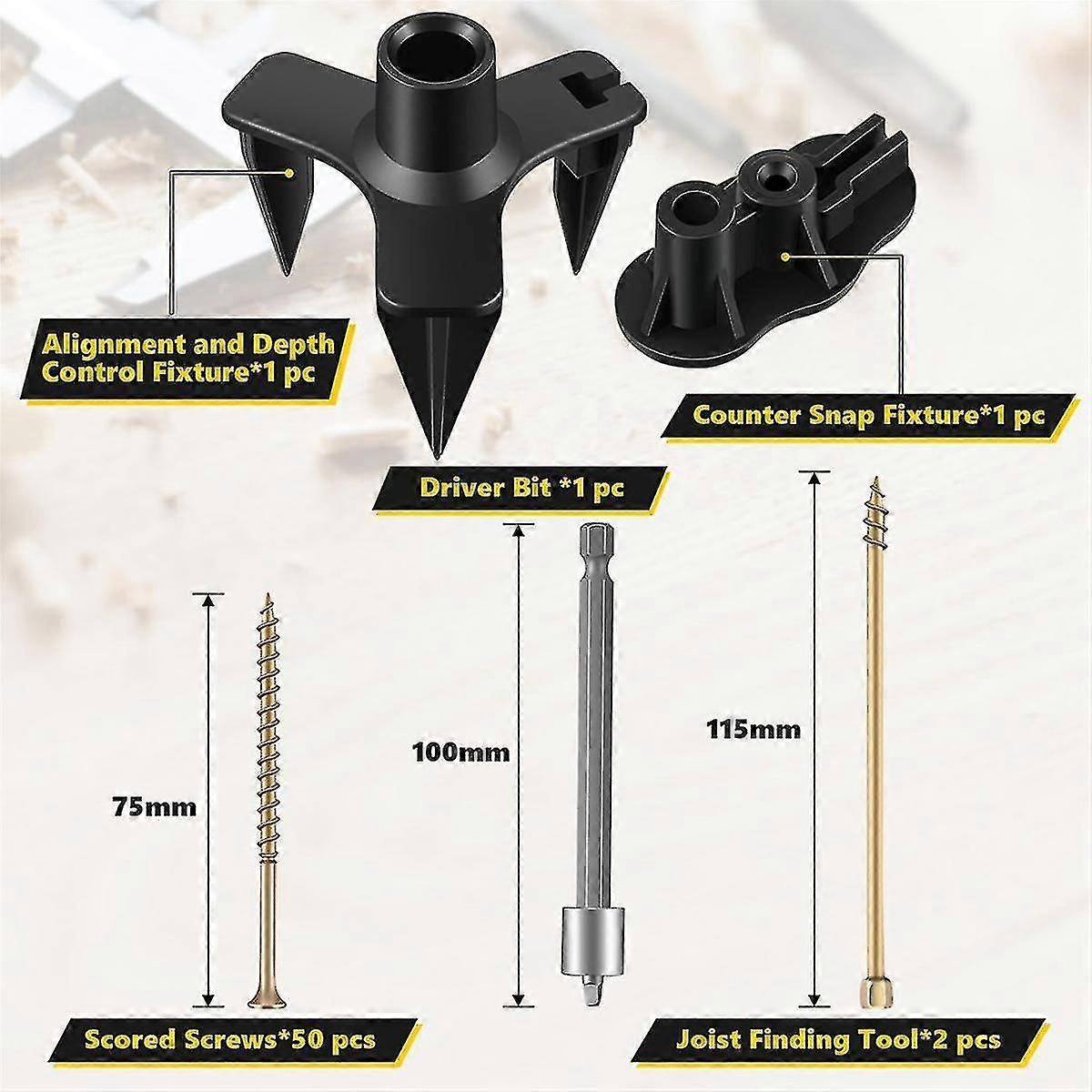 No Squeak Floor Repair Kit for Carpet & Hardwood Floors, DIY Squeaky ...