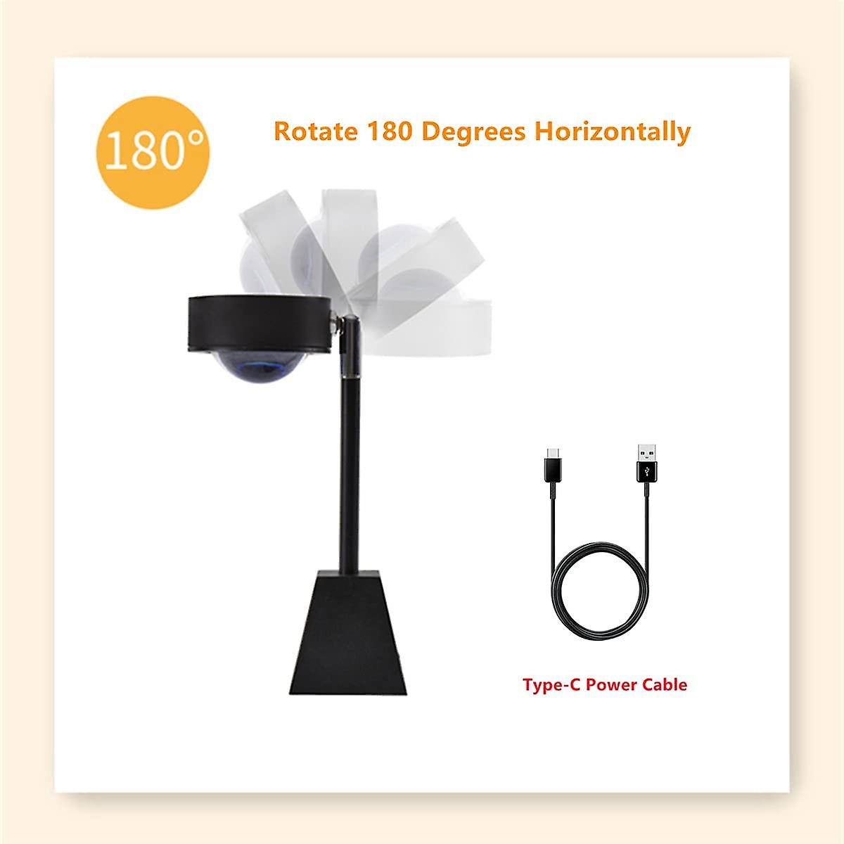 Sunset Lamp 360 degree projector lamp with LED light, for taking photos ...