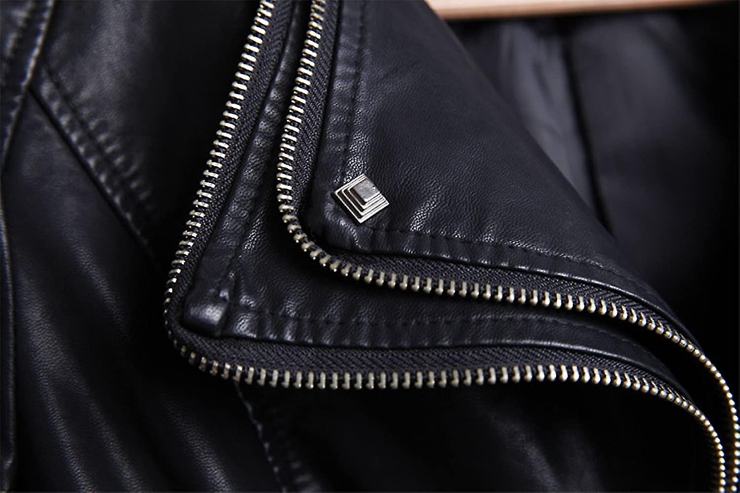 Women's Fashion Studded Perfectly Shaping Faux Leather Biker Jacket x | Fruugo UK