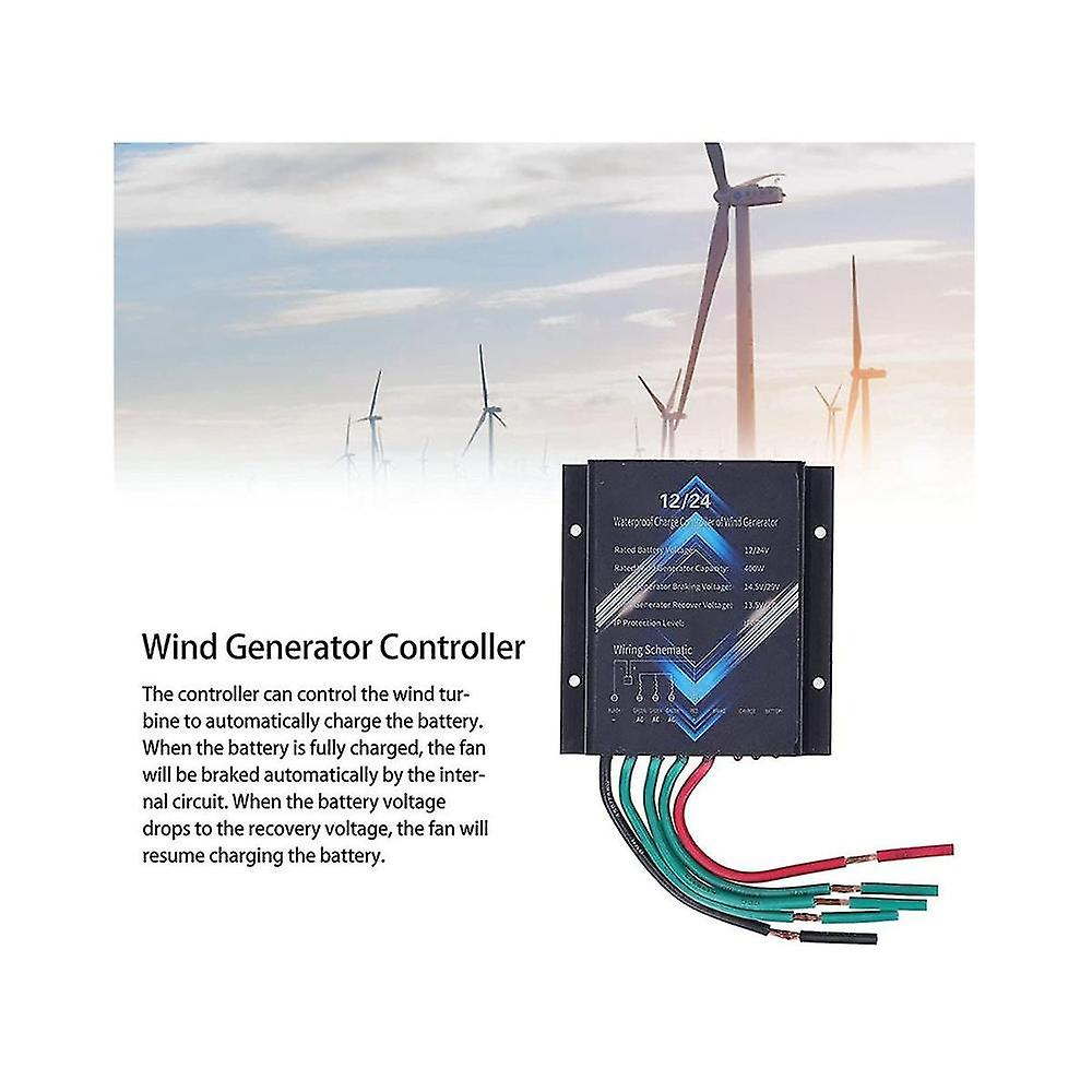 Wind Turbine Charge Controller, 400w 12v 24v Mini Wind Turbine ...