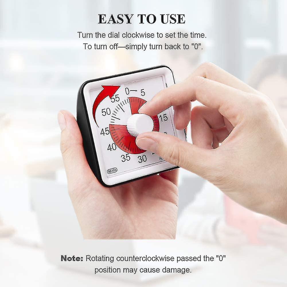 60-minute Visual Timer, Classroom Countdown Clock, Silent Timer For Kids And Adults | Fruugo UK