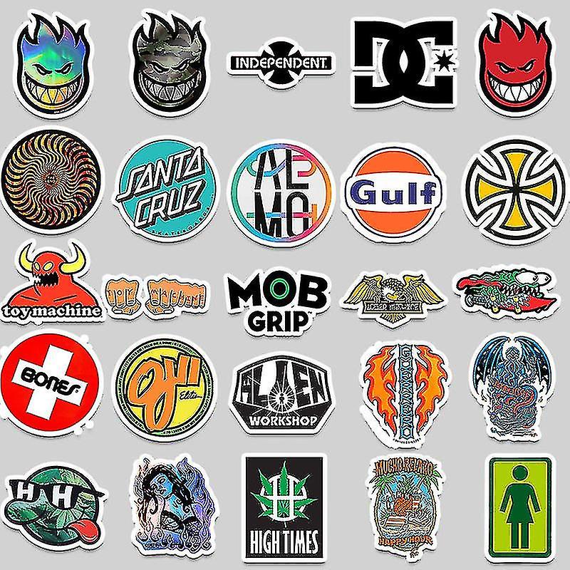 50pcs Skateboard Stickers, Skateboading Pack Stickers Boys Girls Decal ...