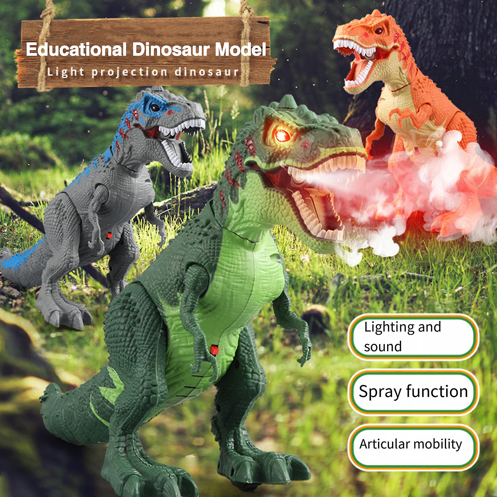 Electric Dinosaur Model Toy with Light & Sound Effect Battery Powered ...