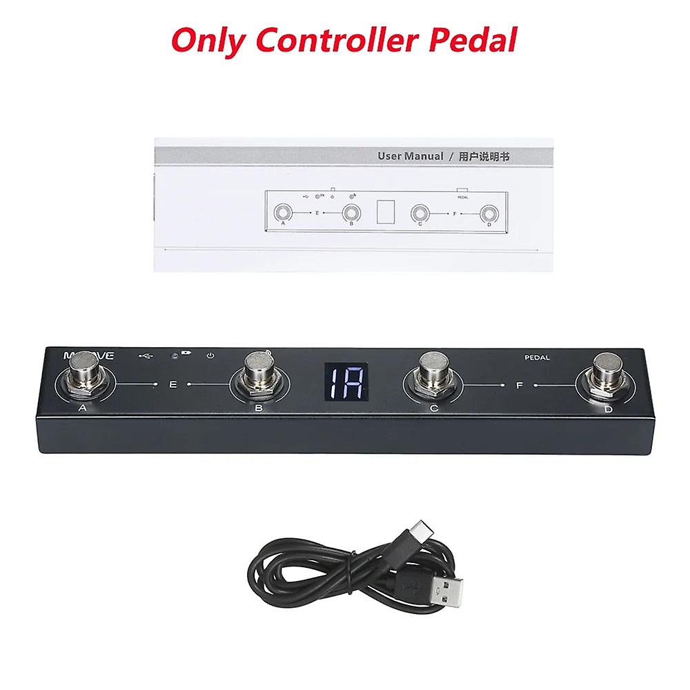 M-vave Chocolate Bt Rechargeable 4 Buttons Midi Controller Pedal App Control With Wireless ...