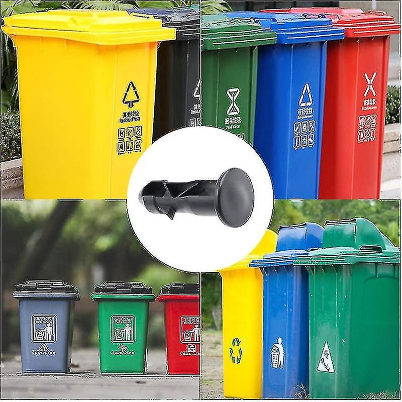10 Pieces Wheelie Bin Lid Hinge Pins 65mm X 18mm Plastic Outdoor Bin ...