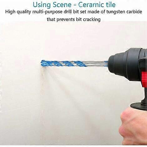 Drill Bits For Tile Glass,10 Pcs Multi-material Triangle Drill Bit ...