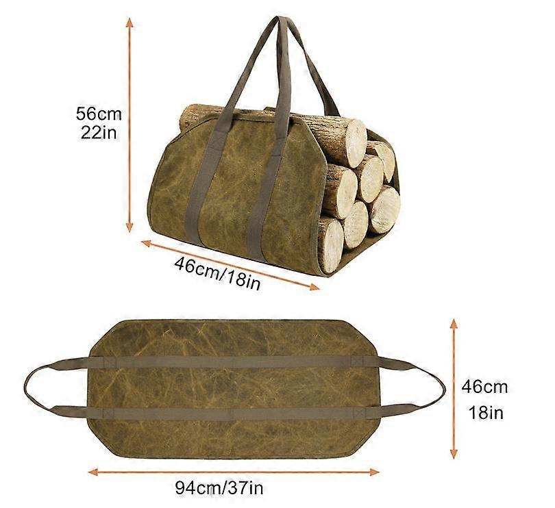 Heavy Log Handling Bag Wood Transport Bag Firewood Bag Canvas Logging ...