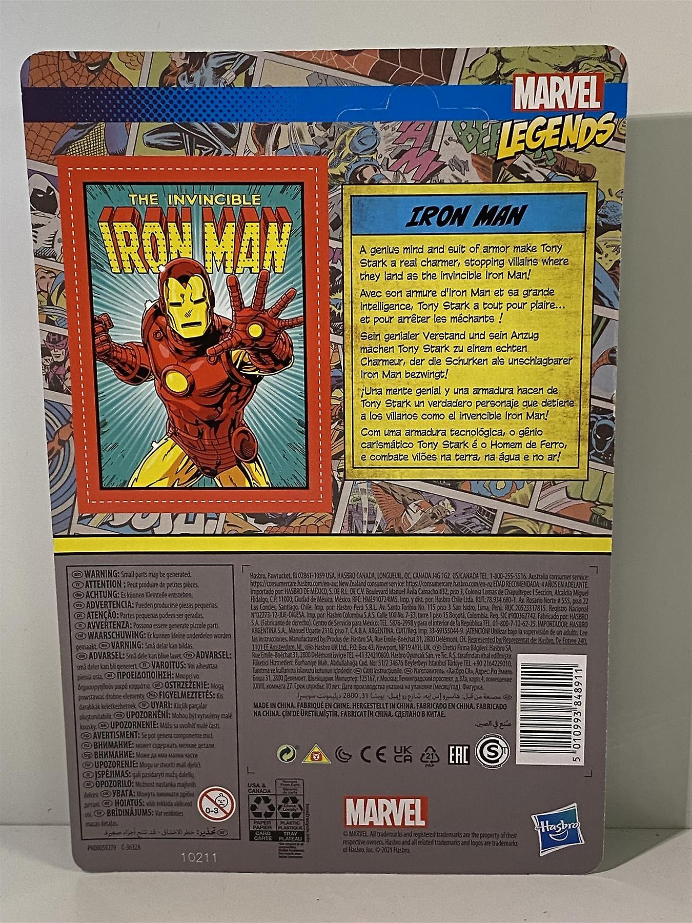 Iron Man The Invincible Marvel Legends Kenner Hasbro F2656 | Fruugo UK