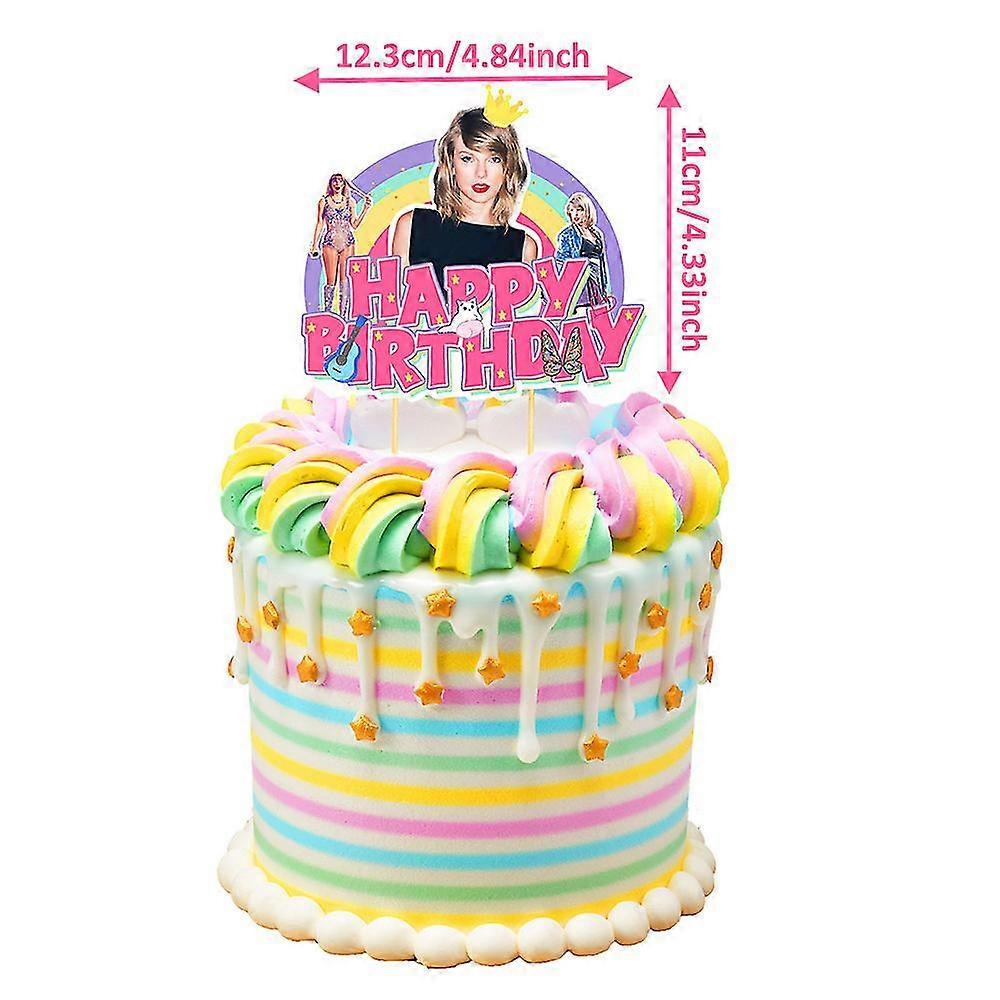 Taylor Swift Theme Birthday Party Decor Banner Cake Cupcake Toppers ...