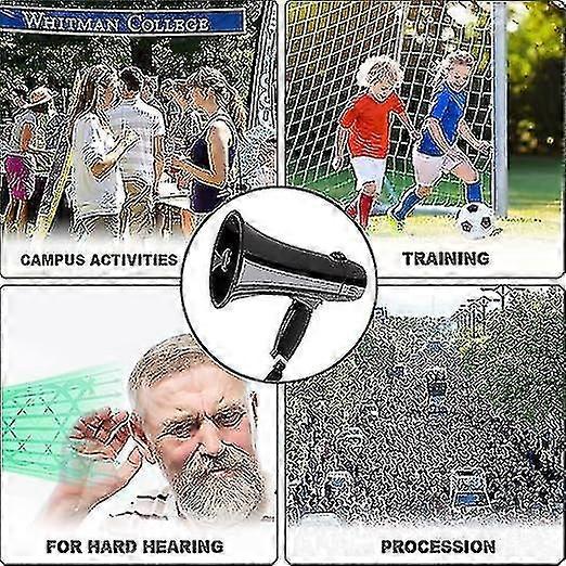 Portable Megaphone Bullhorn 20 Watt Power Megaphone Speaker Voice And ...