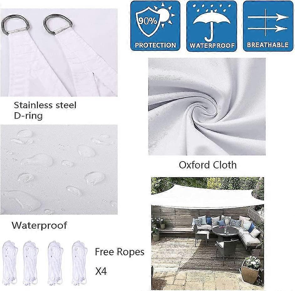 Rectangle Shade Sail With Free Rope And Mounting Kit Sun Shade Sail ...