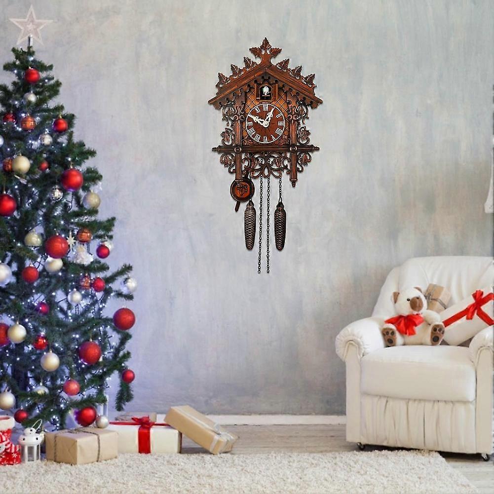 Coco Clock Wall Yuehuamech Wood Cuckoo Clock Forest House Antique Wall ...