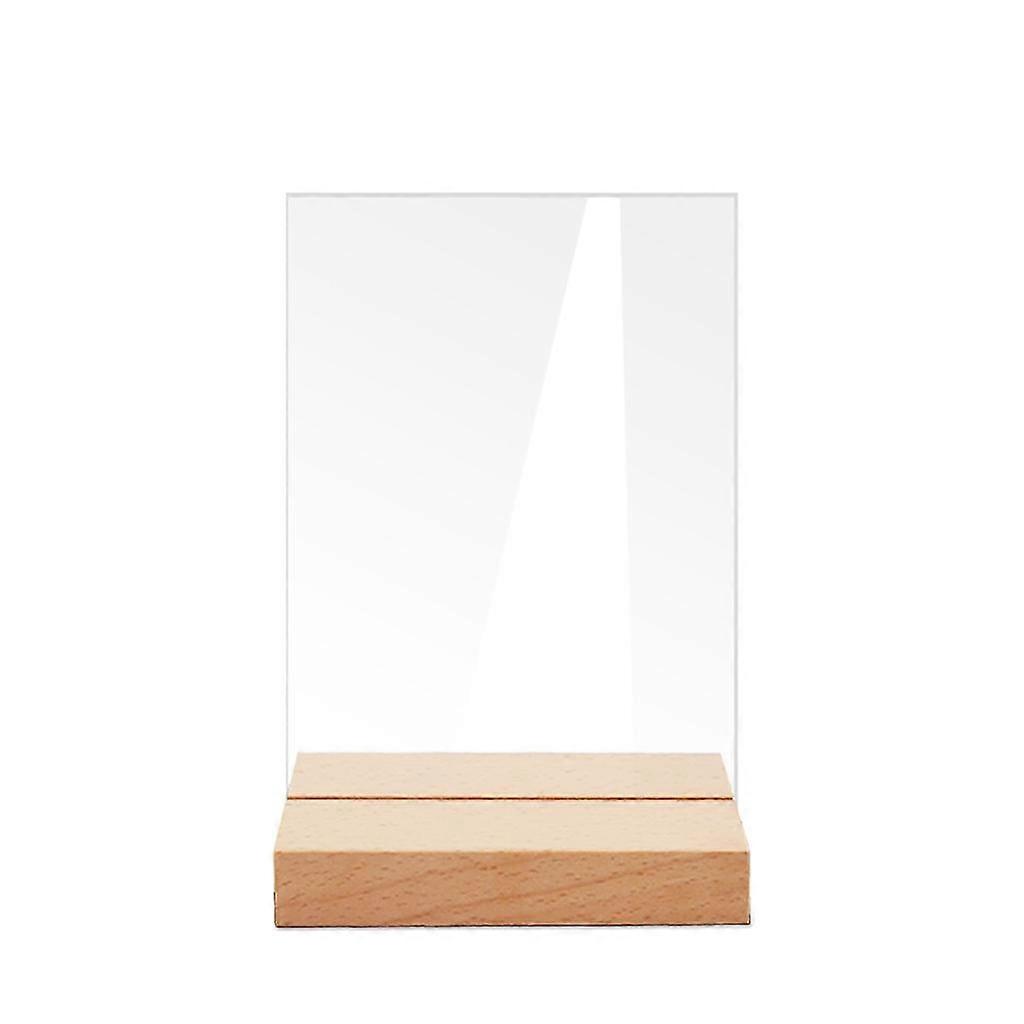 10pcs Table Sign Holder With Wooden Base Table Display Stand Signs For ...