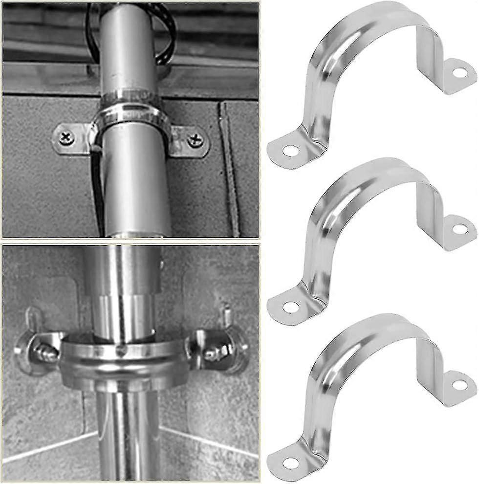 U-Clamps 20Pcs, 50mm U-Tube Pipe Clamps Stainless Steel Ring Clamp for ...