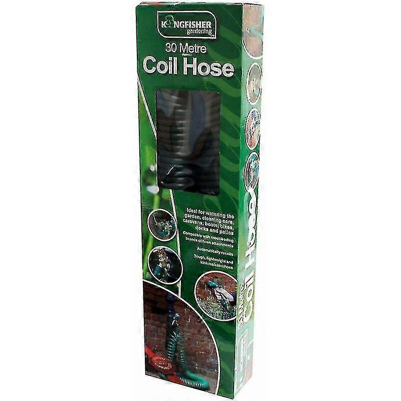 100ft 30m Meter Retractable Coil Garden Water Hose Pipe With Spay Gun ...