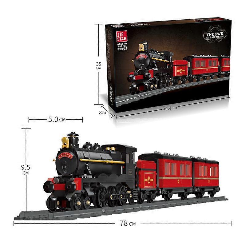 Locomotive Train Building Blocks Set, MOC Train Locomotive Model with ...