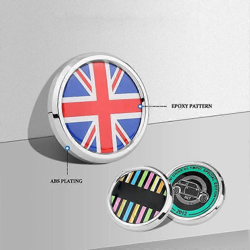 Car Interior Car Front Grill Badge Cover Emblem 3D Stickers FOR Mini ...