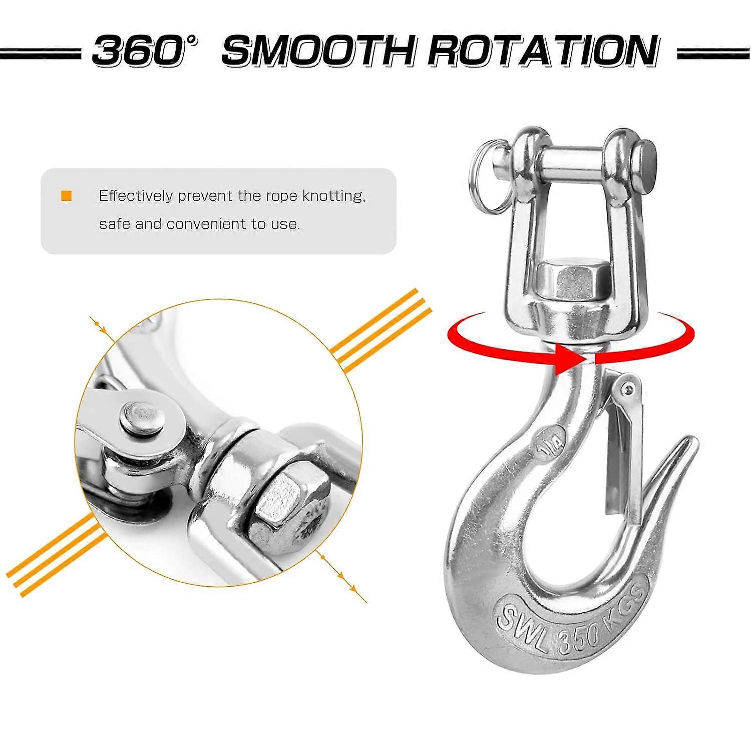 Heavy Duty Lifting Hook Load Towing Lifting Chain Safety Hook Winch ...