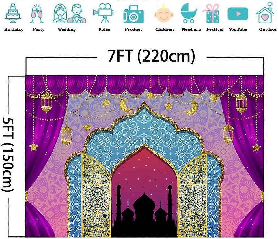 Aladdin Backdrop Photography Arabian Moroccan Nights Birthday Party ...