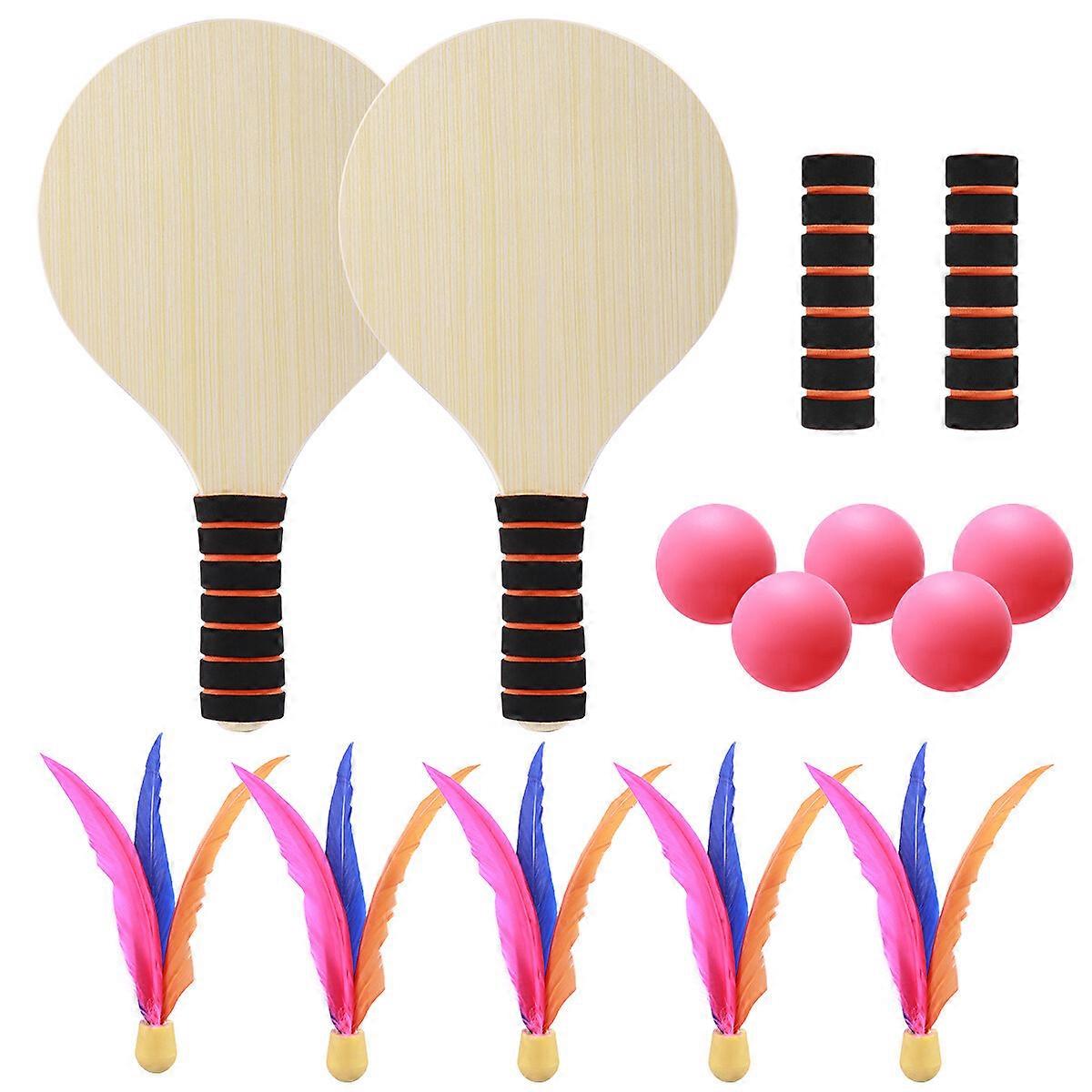 VORCOOL Paddle Ball Game Beach Tennis Pingpong Cricket Badminton Racket ...