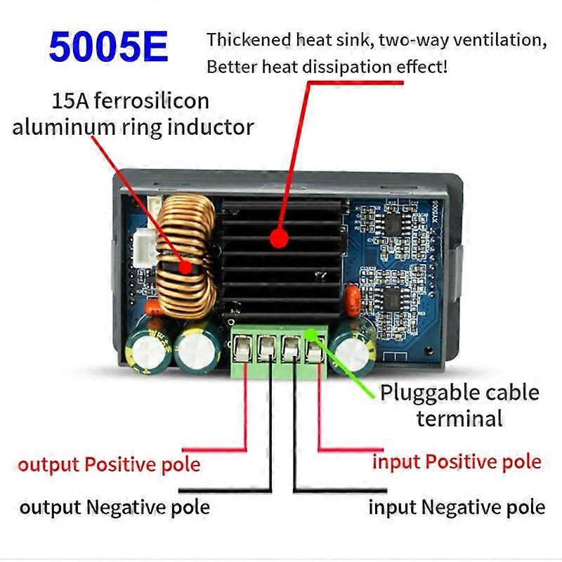 8A 50V 400W Variable DC-DC Buck Converter CC CV Laboratory Step-Down ...
