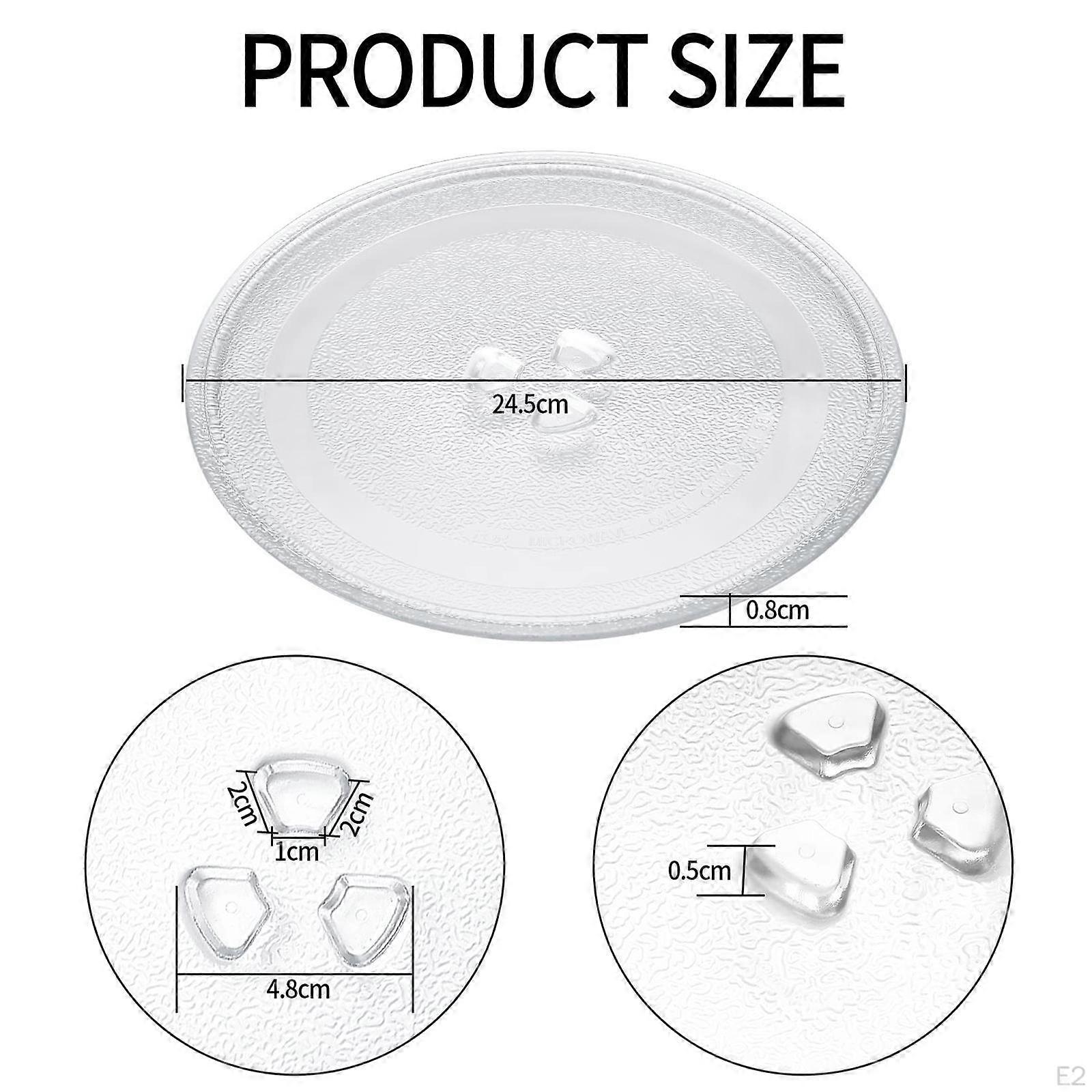 Microwave Glass Plate Turntable Cooking Tray Replacement 9.6Inches for ...