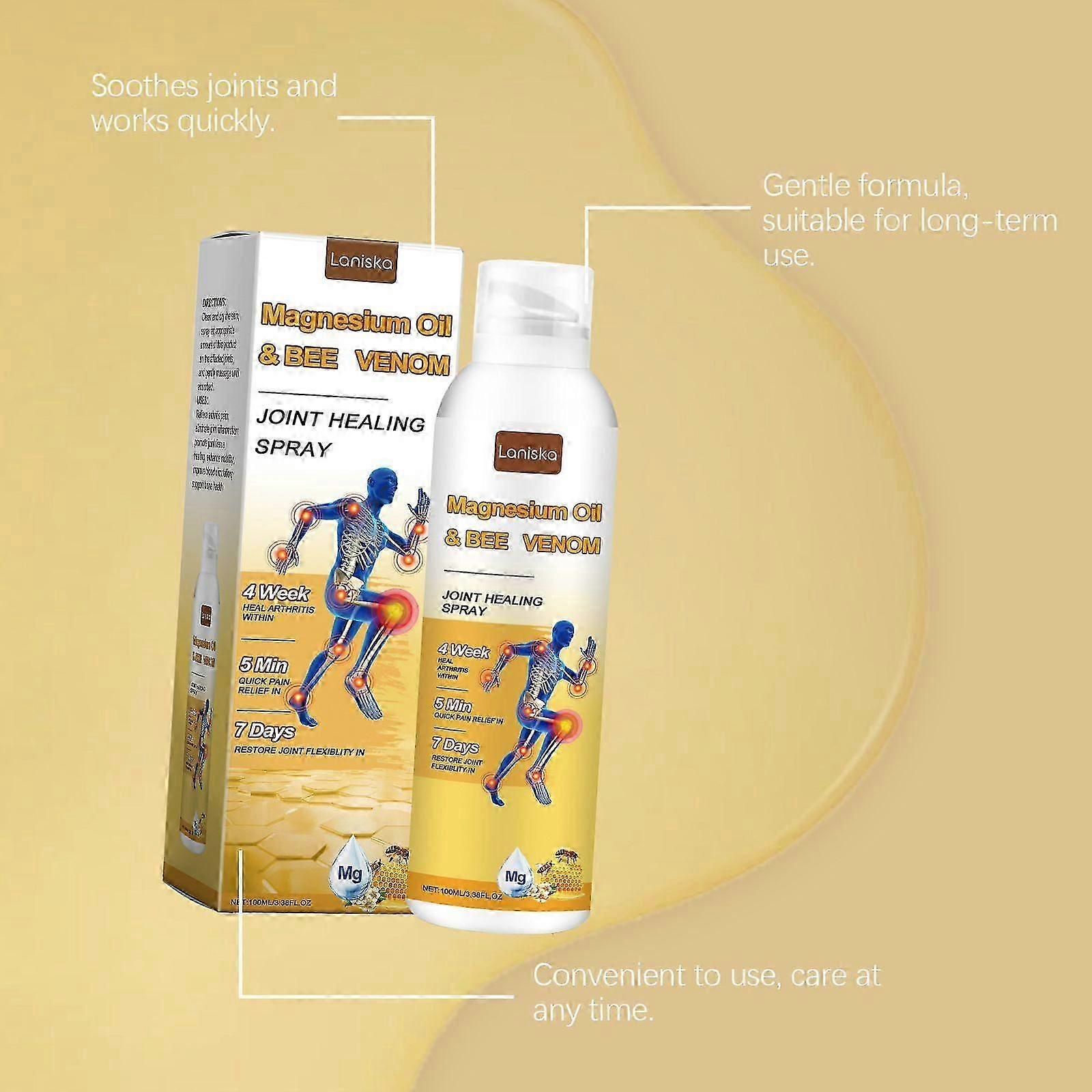 Magnesium Oil&Bee Venom Joint Healing Spray, Bee Venom Joint & Bone ...