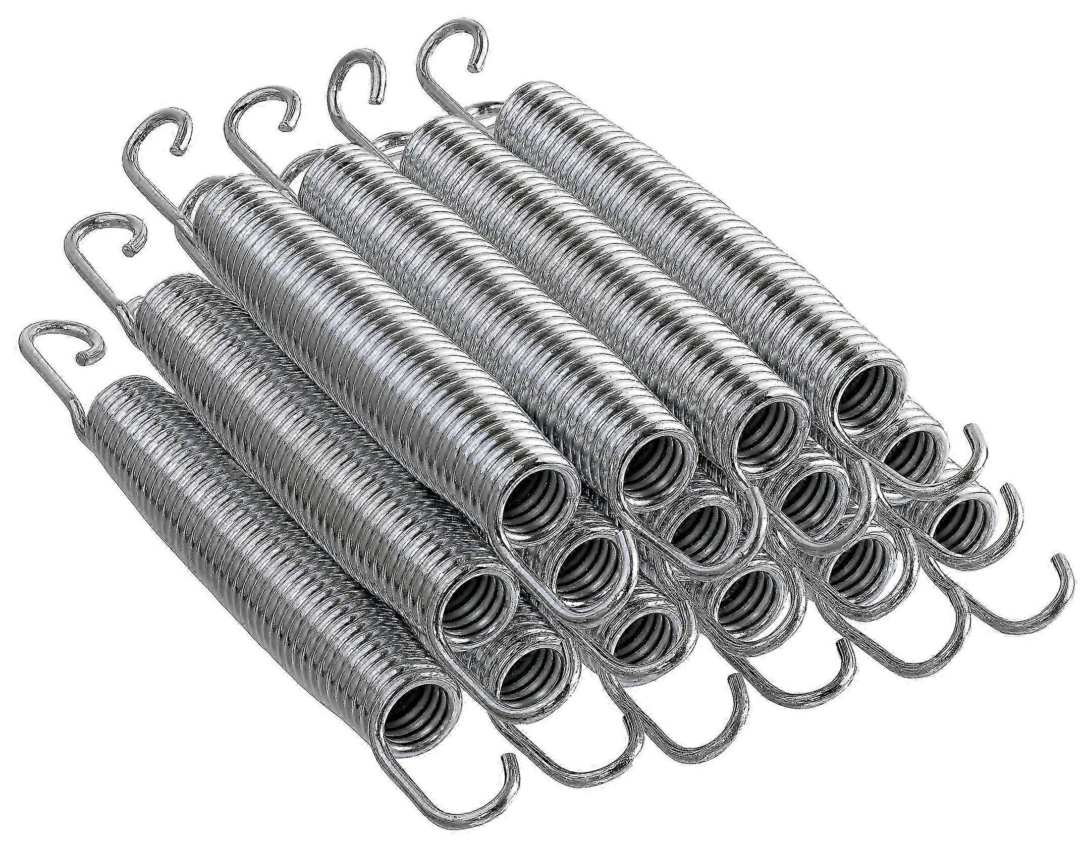 Set of 15 Trampoline Replacement Springs, Heavy-Duty Galvanised ...