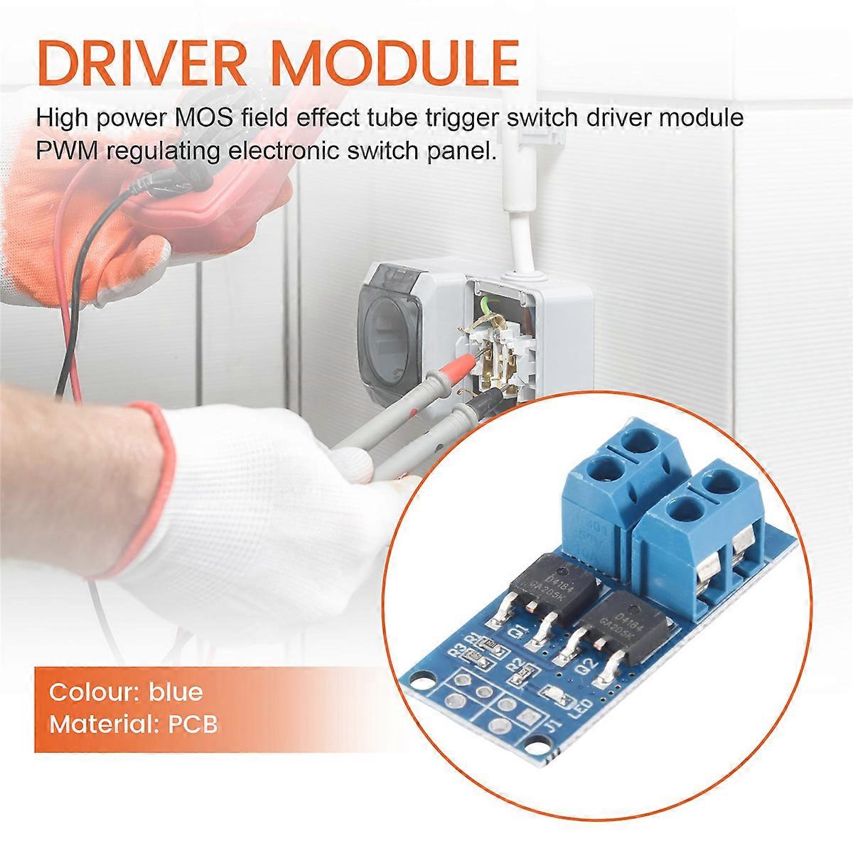 10PCS DC 5V-36V 15A(Max 30A) MOSFET MOS FET Trigger Switch Driver Module 0-20KHz PWM Regulator ...