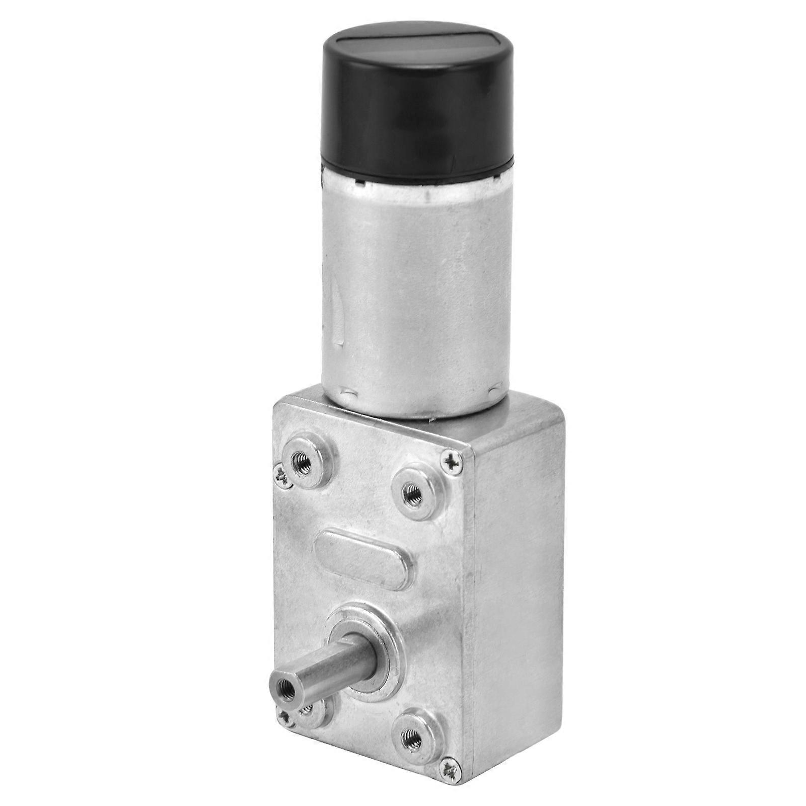Risegun Gear Reduction Motor DC Worm Gear Motor 15mm Double Shaft Speed ...
