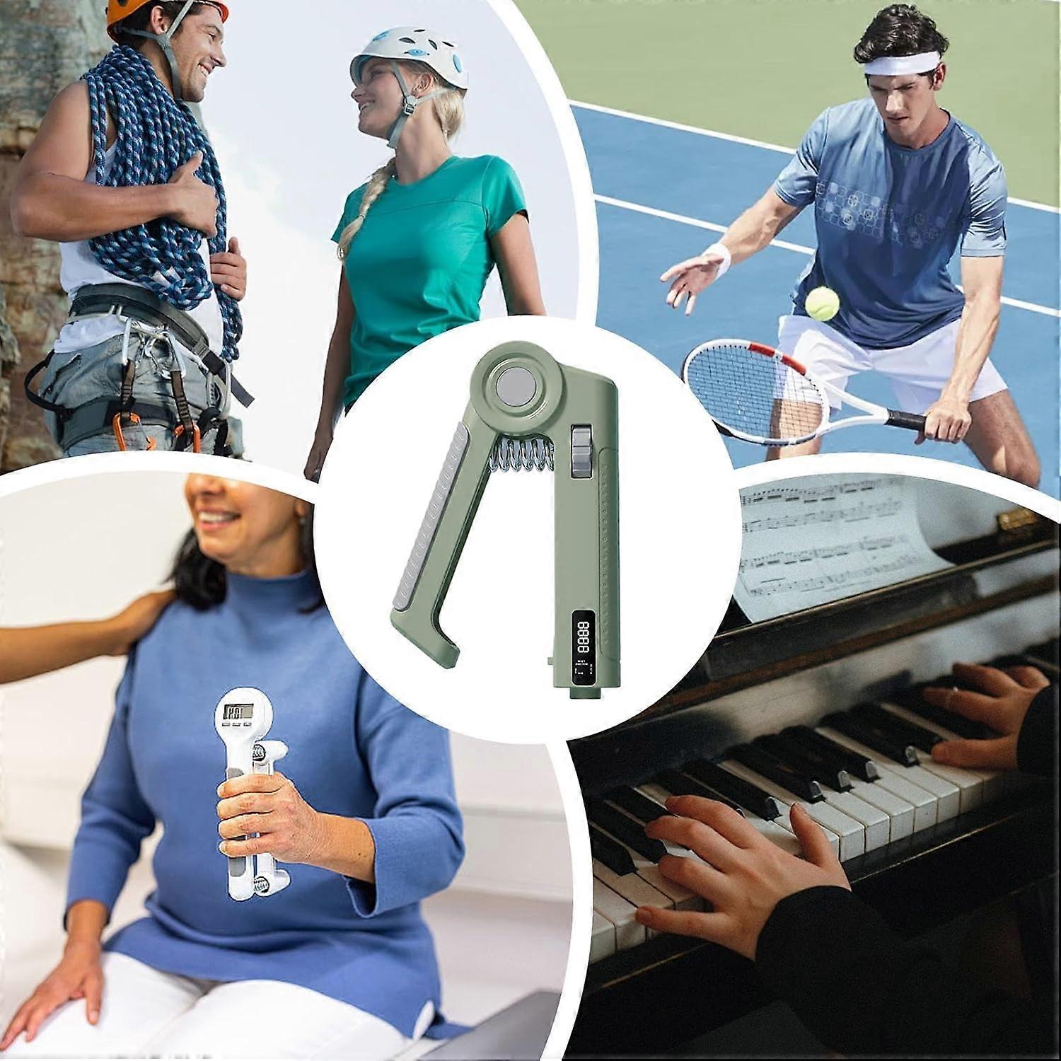 Grip Strength Gauge Hand Grip Dynamometer, Electronic Digital Grip ...