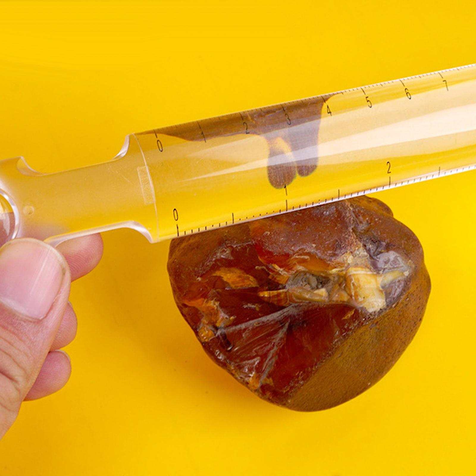 2 in 1 10x Magnifier Bar with 150 mm Measuring Scale Portable ...