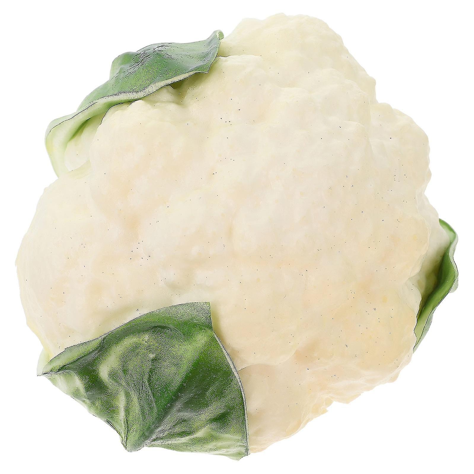Artificial Cauliflower Ornament Realistic Vegetable Decoration Vivid ...