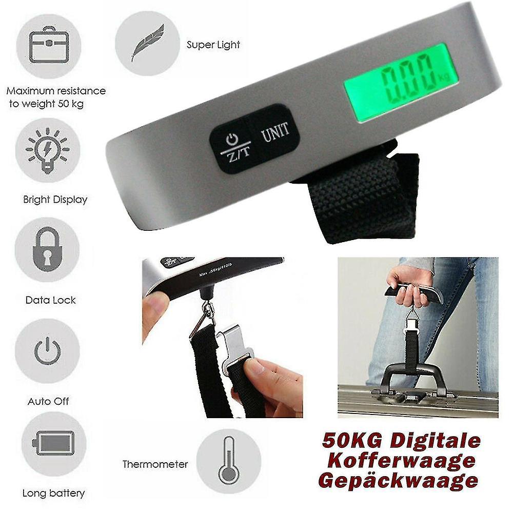 Digital Suitcase Scale Luggage Scale Hanging Scale Hand Scale Travel ...