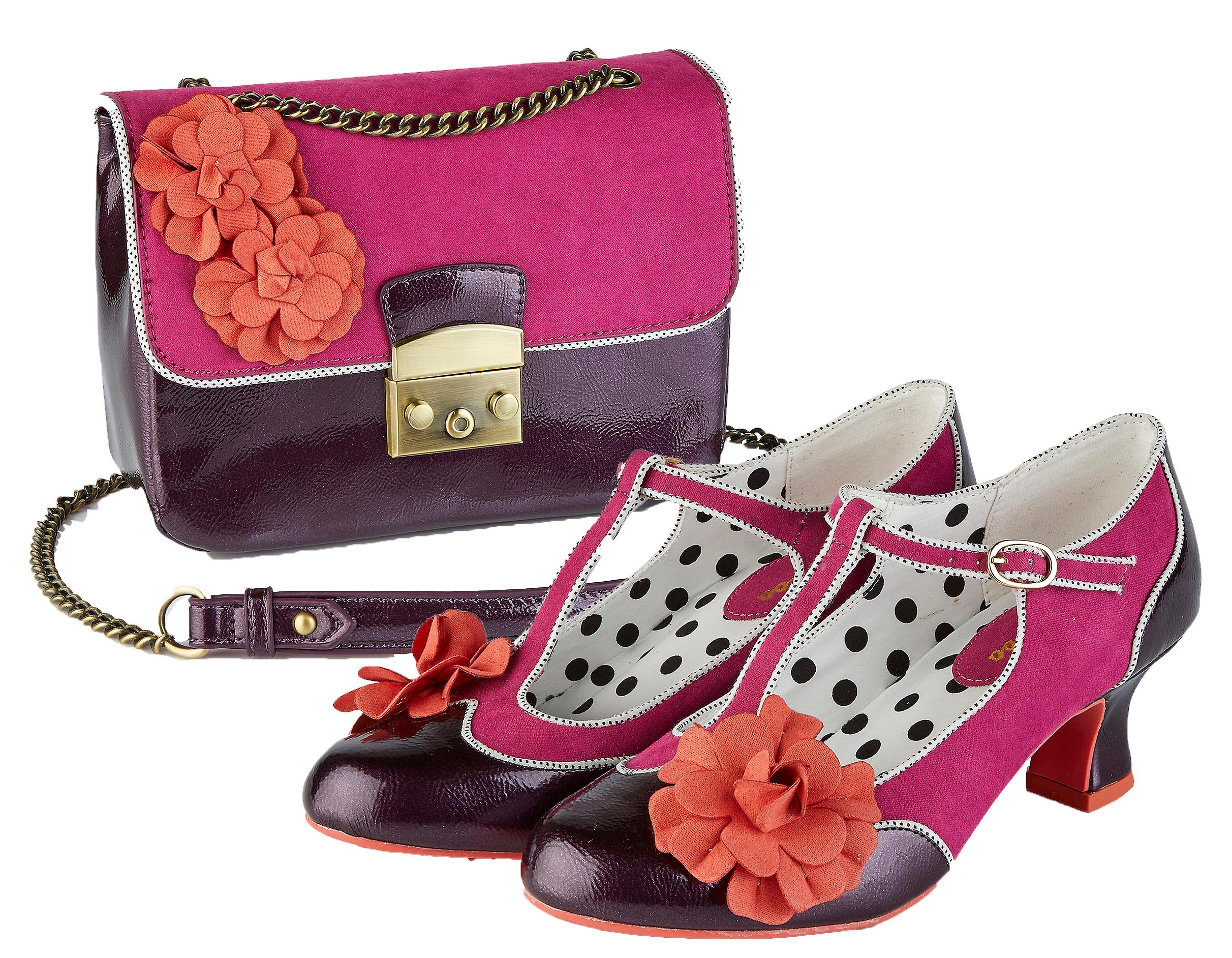 Ruby Shoo Women's Marcie Mid Heel T-Bar Shoes | Fruugo US