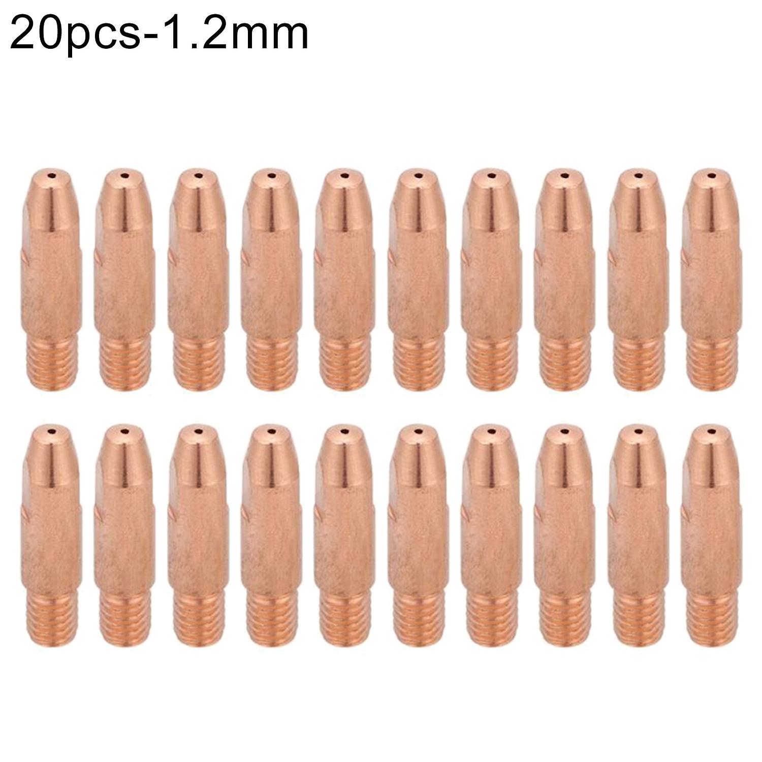 ZHOUBA 20Pcs 24KD 0.8/1/1.2mm Copper Contact Tips Welding Nozzles Machine Accessory | Fruugo UK