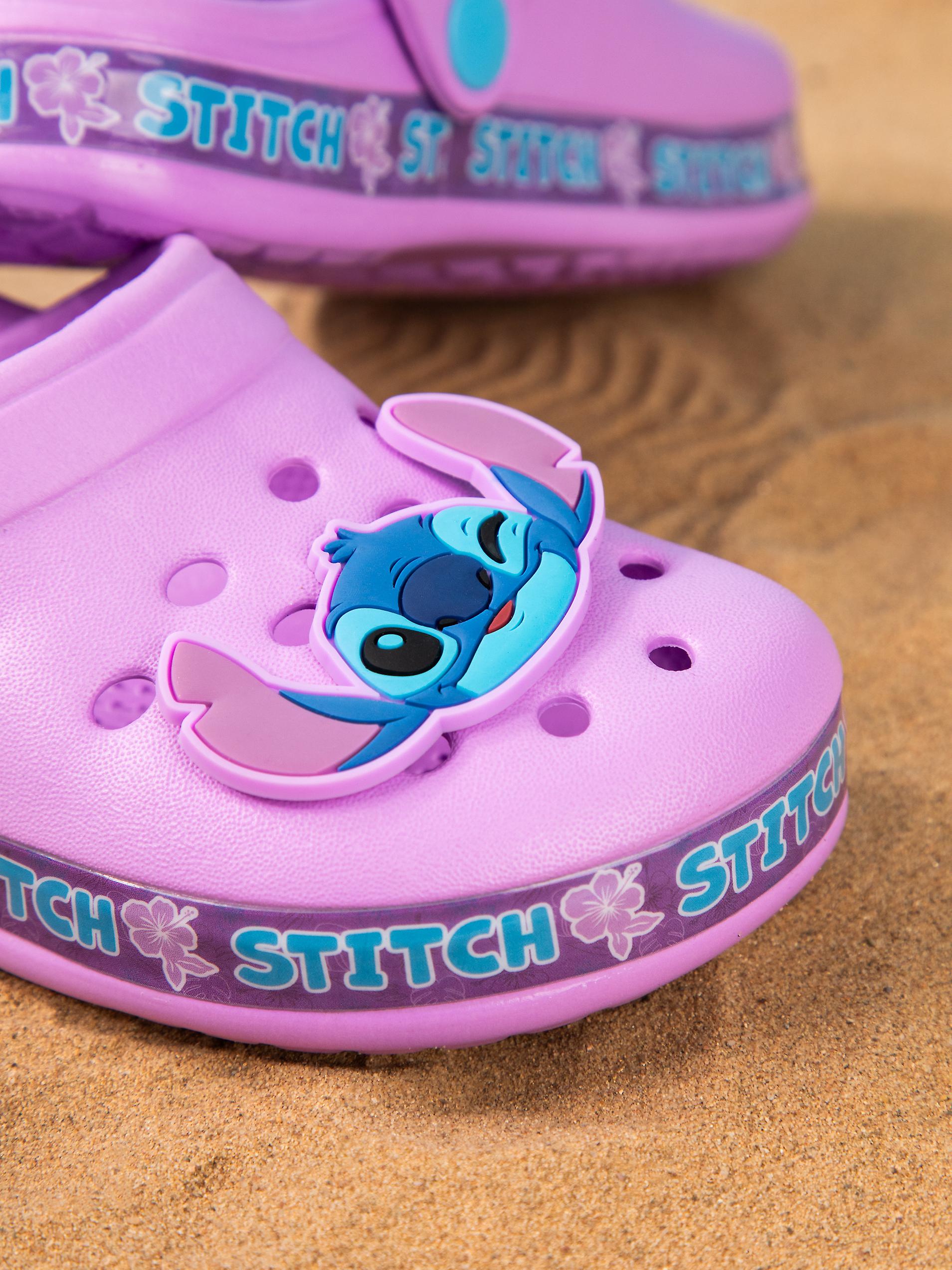 Disney Girls Clogs Purple Stitch | Fruugo UK