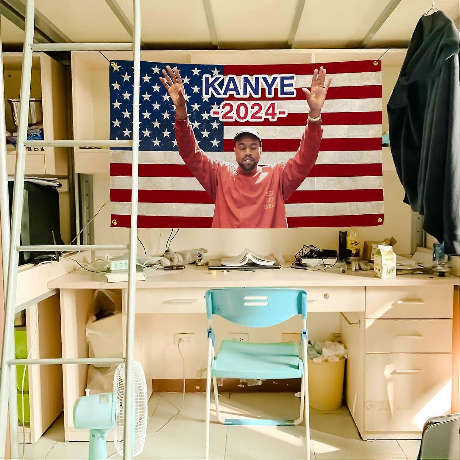 Kanye Flag Kanye 2024 American Flag 3x5 Feet College Dorm Room Decor ...