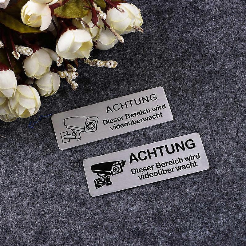 20 Pcs Video Camcorder CCTV Camera Sign Warning Sticker Warning Sign ...