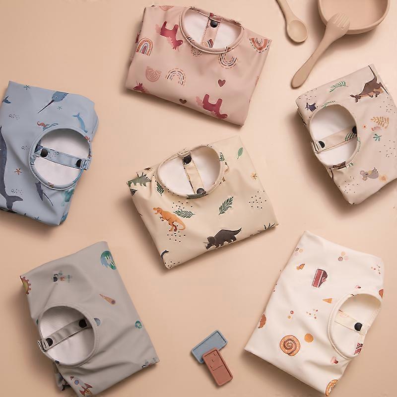 Little Boy Girl Painting Smock Baby's Soft Waterproof Bib Child Meal ...