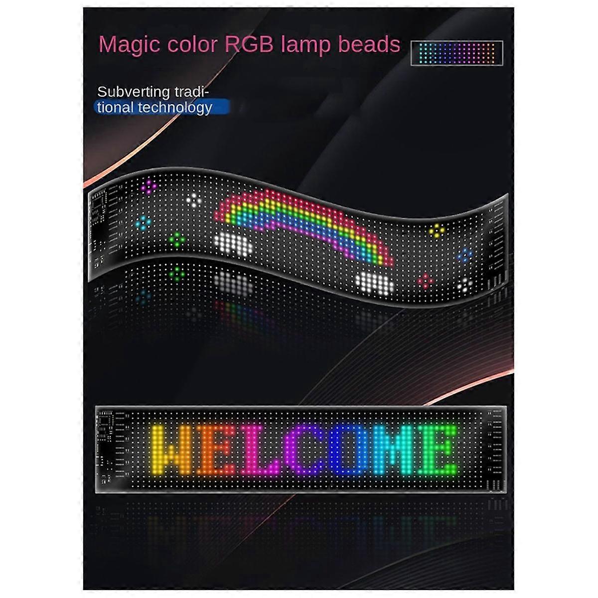 LED Matrix Panel Programmable Flexible Screen IP65 Display Animation ...