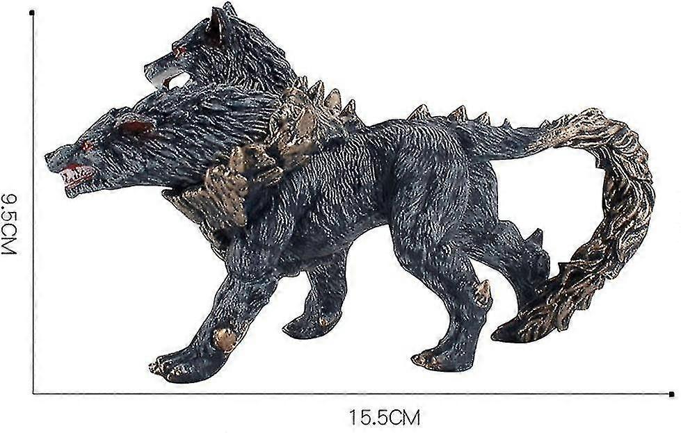 Tvåhövdade Eldrador Creatures Hellhound Toys Action Figuriner Mytiska ...