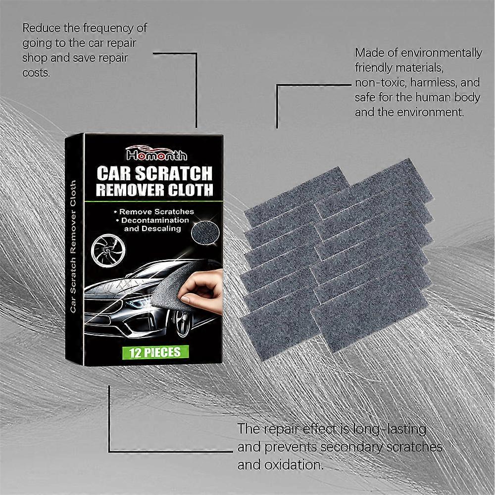 12Pcs Nano Sparkle Cloth For Car Scratches Nano Magic Cloth Scratch ...