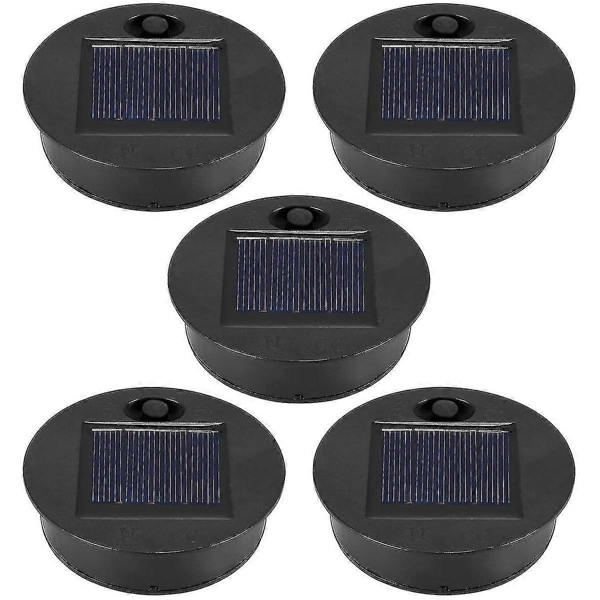 5 Pack Replacement Solar Light Parts(top Size 2.76 Inches, Bottom Size ...