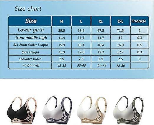 Super Gather Bra Wireless Push-Up Bra, Comfortable Lifting Anti-Sagging ...