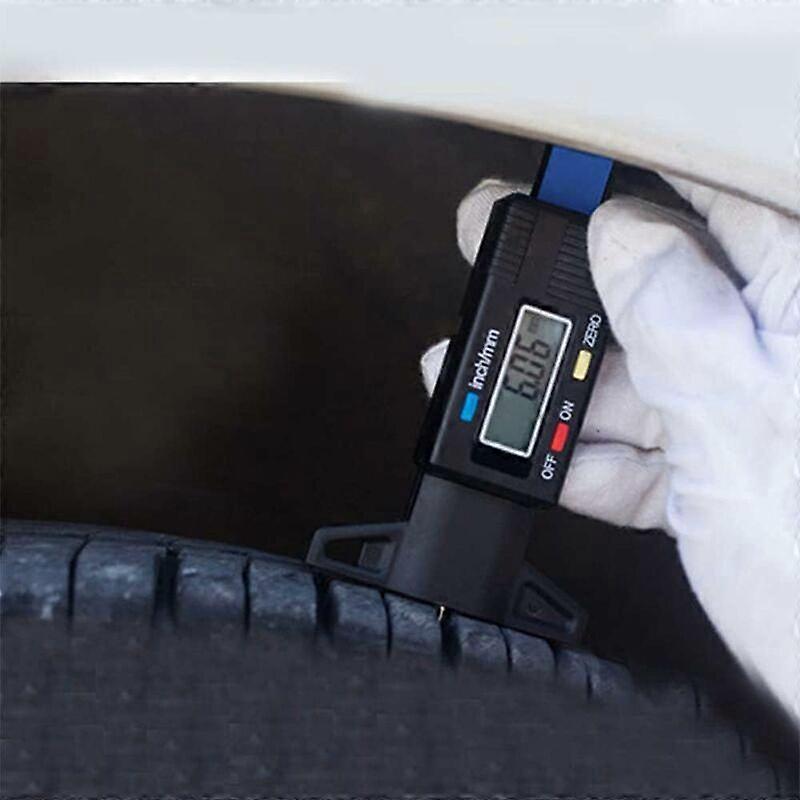 DWW-Tire Depth Gauge (Black), Digital Tread Depth Gauge, Tread Gauge ...