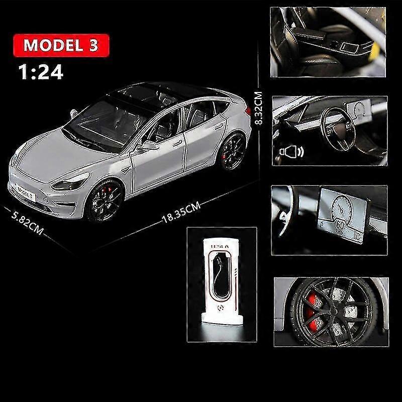 1:24 Tesla Model 3 Model Y Model S Model X Alloy Die Cast Car Model ...